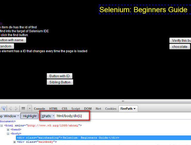 Selenium-By-Arun: 25. Locate UI elements by XPath