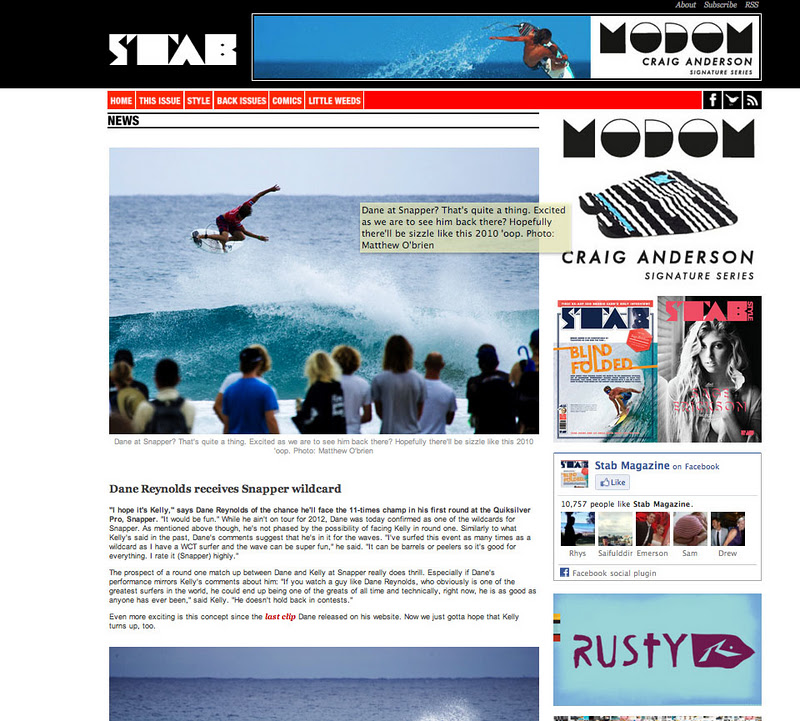 Quiksilver PR: Surfer Mag, Transworld Surf and Stab Mag Are All Buzzing ...