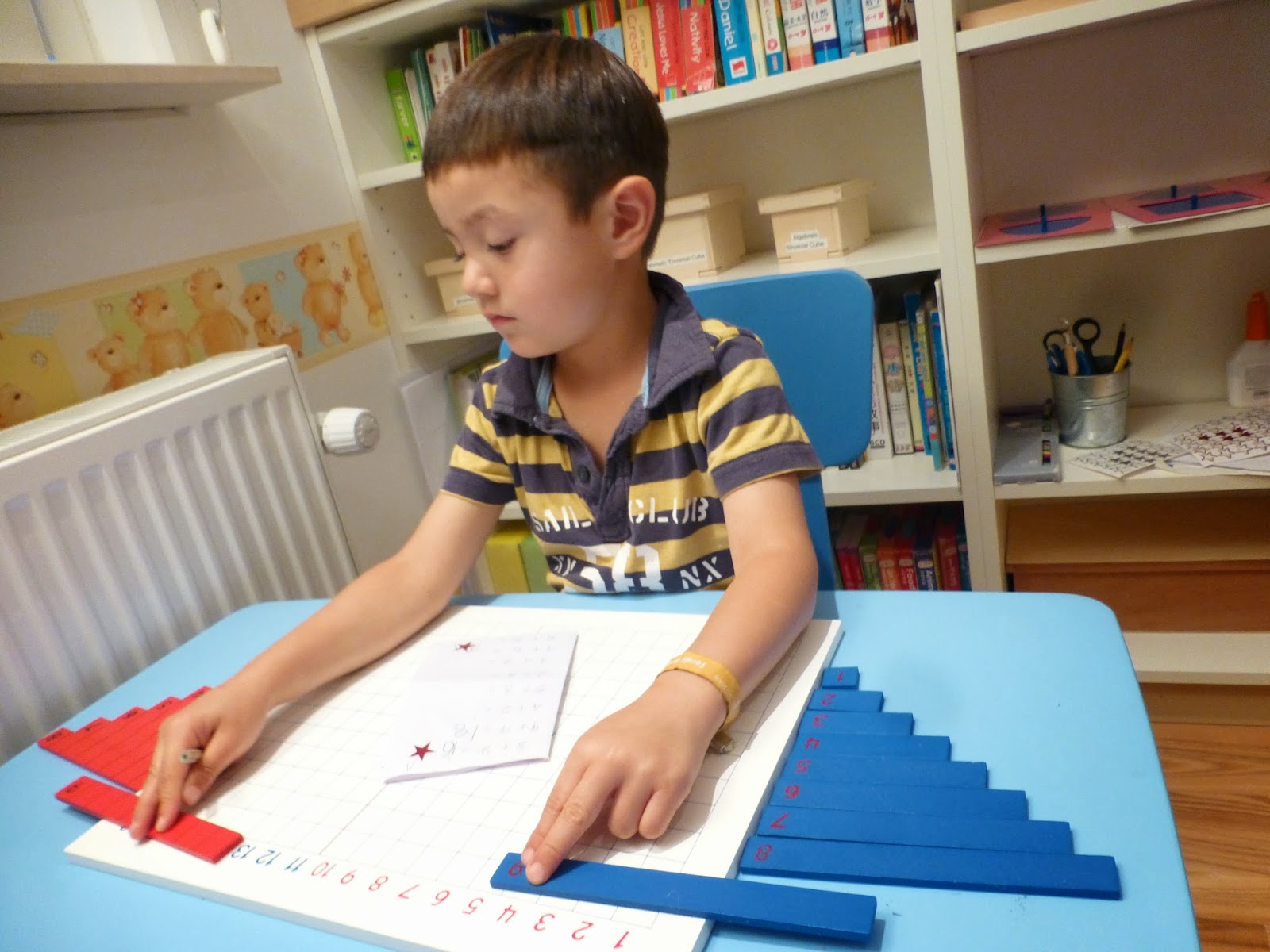 Family FECS: Montessori Activity: Addition Strip Board