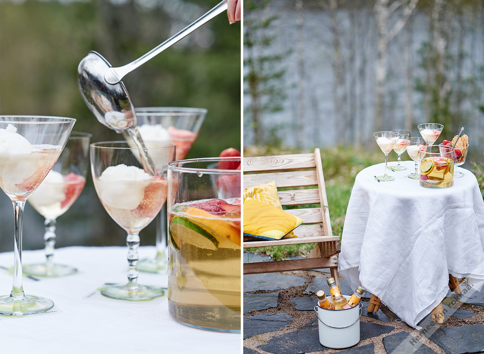 Herneetkin rokkaa.: Tehtiin ite: Siiderisorbetti -hellejuoma