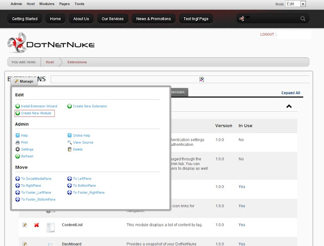 dotnet tutorials: How to create a custom module in DNN 6 dotnet tutorials: How to create a custom module in DNN 6