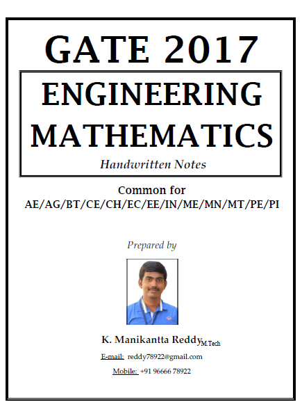 [PDF] Engineering Math Handwritten Note for All Branches