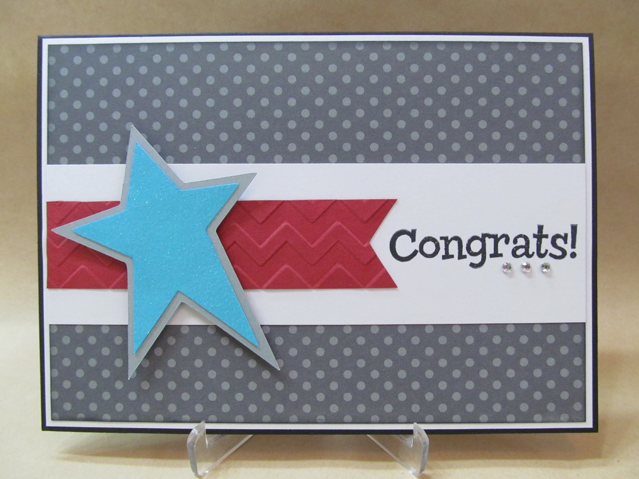 Savvy Handmade Cards: Masculine Congrats Card