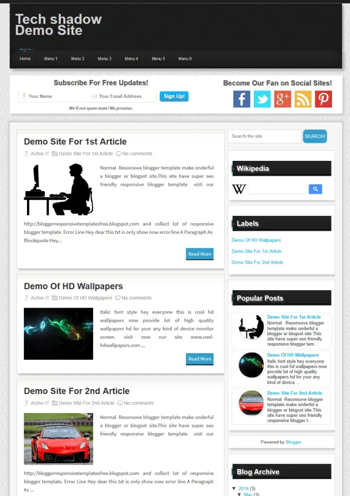 Top 12 Fast Loading Blogger Templates To Improve User Interface (UI ...