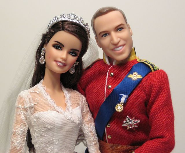 The William and Catherine Royal Wedding Barbie set by Mattel | The Toy ...