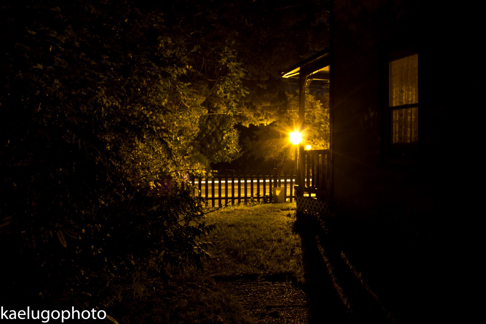 Kae Lugo Photo: Side Yard. Night Photography. Canon Rebel T2I