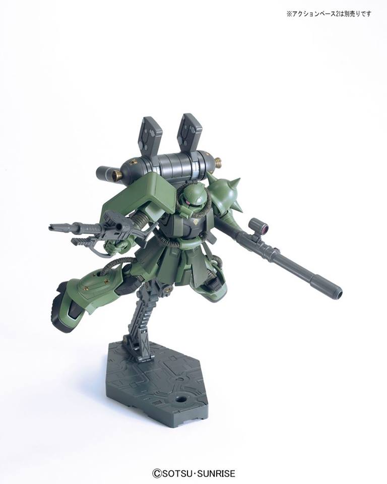 GUNDAM GUY: HG 1/144 Zaku II + Big Gun [Gundam Thunderbolt Anime Ver ...
