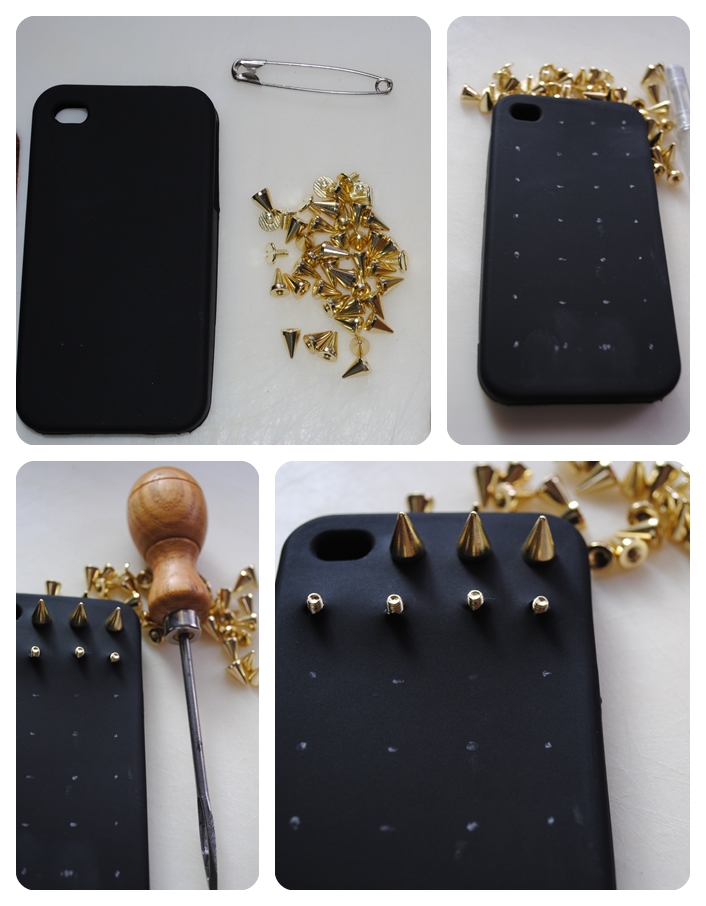 Scissors Shoes and Spoons: DIY: Spike phone case