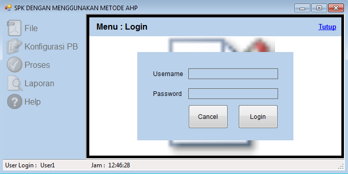 [GRATIS] Program SPK Metode AHP