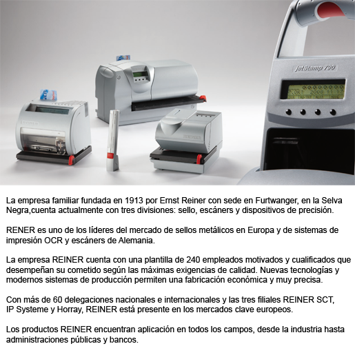 Todo lo referente a los sellos REINER: Creación e historia de la empresa