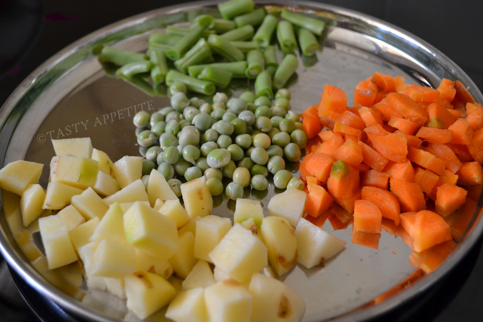 Vegetable Pulav / Veg Pulao / Step by Step: