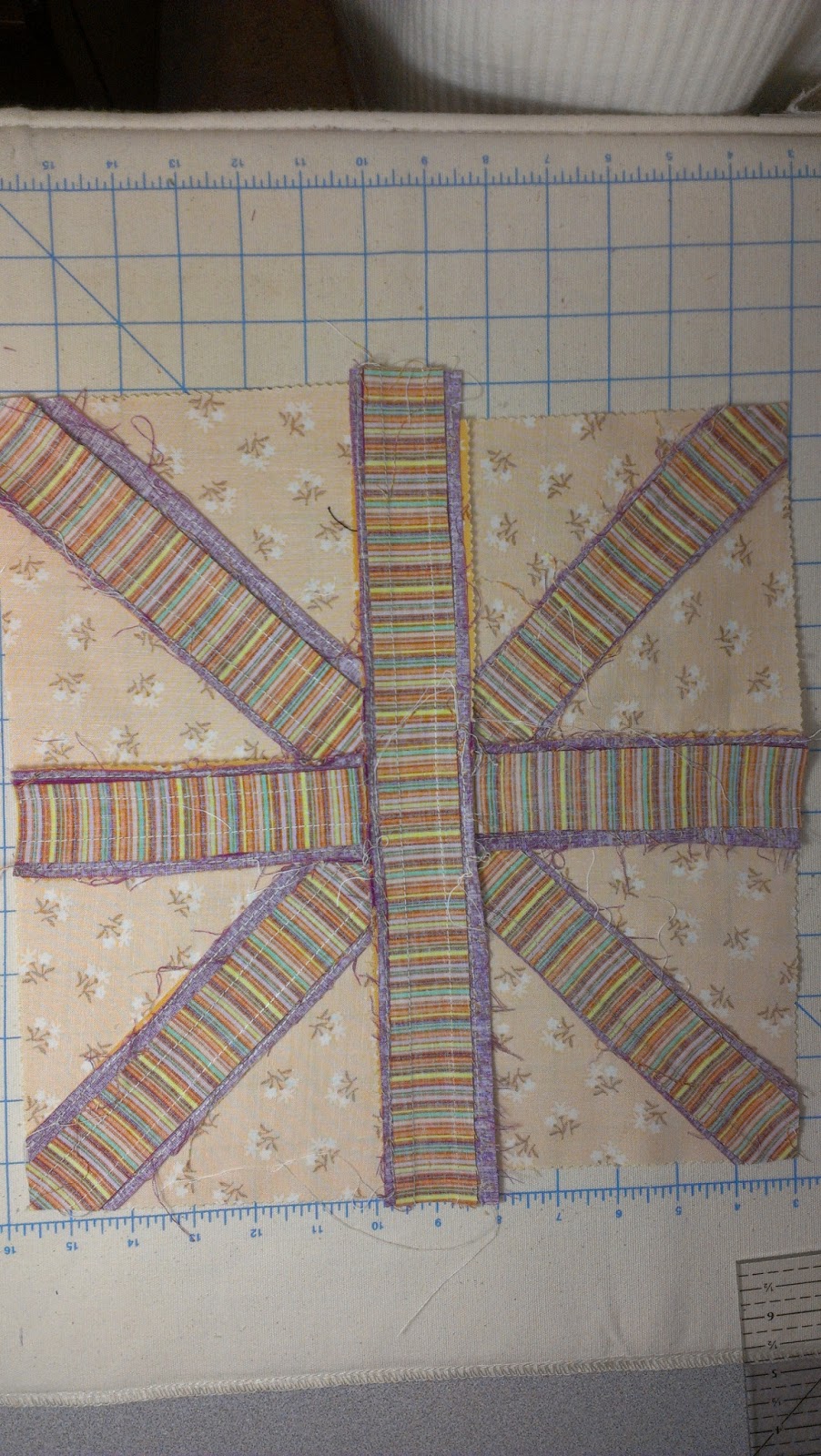 SewBerryPatch: Union Jack quilt block tutorial