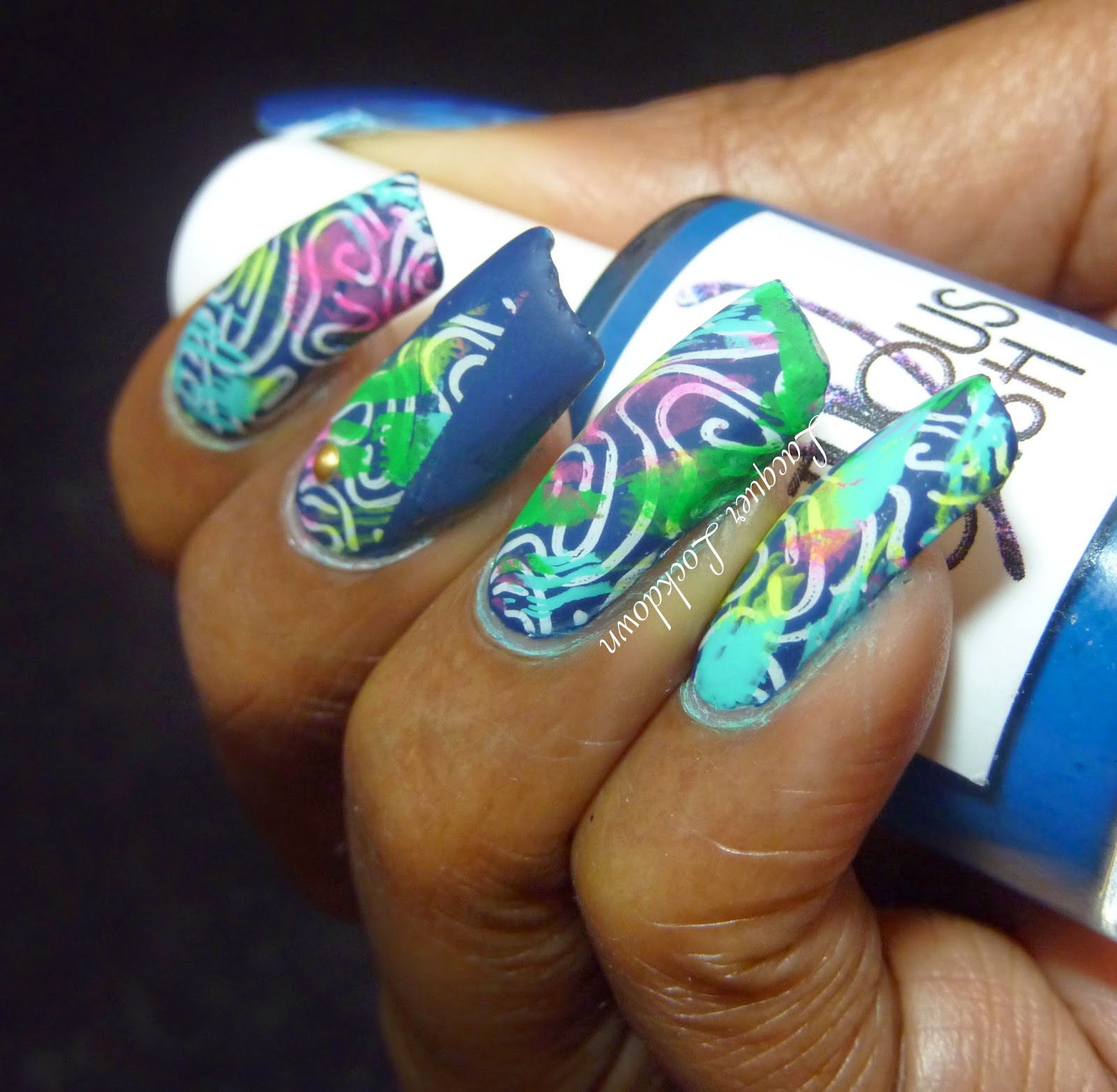 Lacquer Lockdown: Fab Ur Nails Abstract Doodles Nail Art & Tutorial
