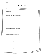 Fabulous in Fifth!: Paint Chip Poetry