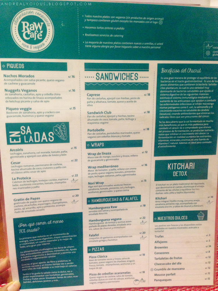 . andrealycious ♔ : Review: Raw Café Club