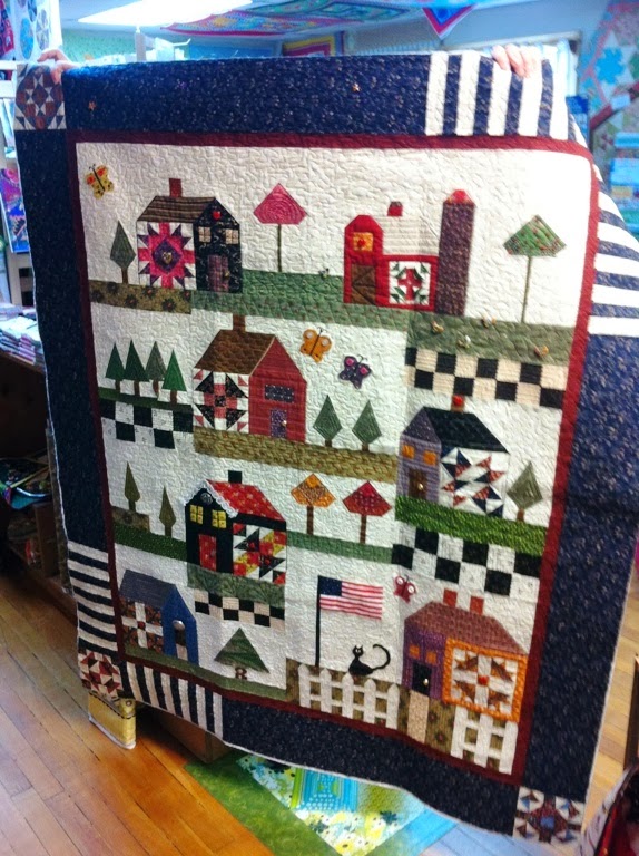 Little Quilts Blog: Clever Setting for Sampler Blocks