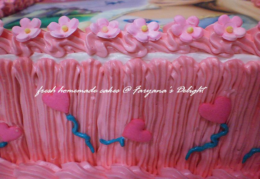 Faryana's Delight n Dessert: Kek Rainbow Barbie - Cik Nini