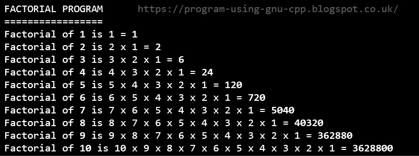 Write A Factorial Program Using Swing Write A Factorial Program Using Swing