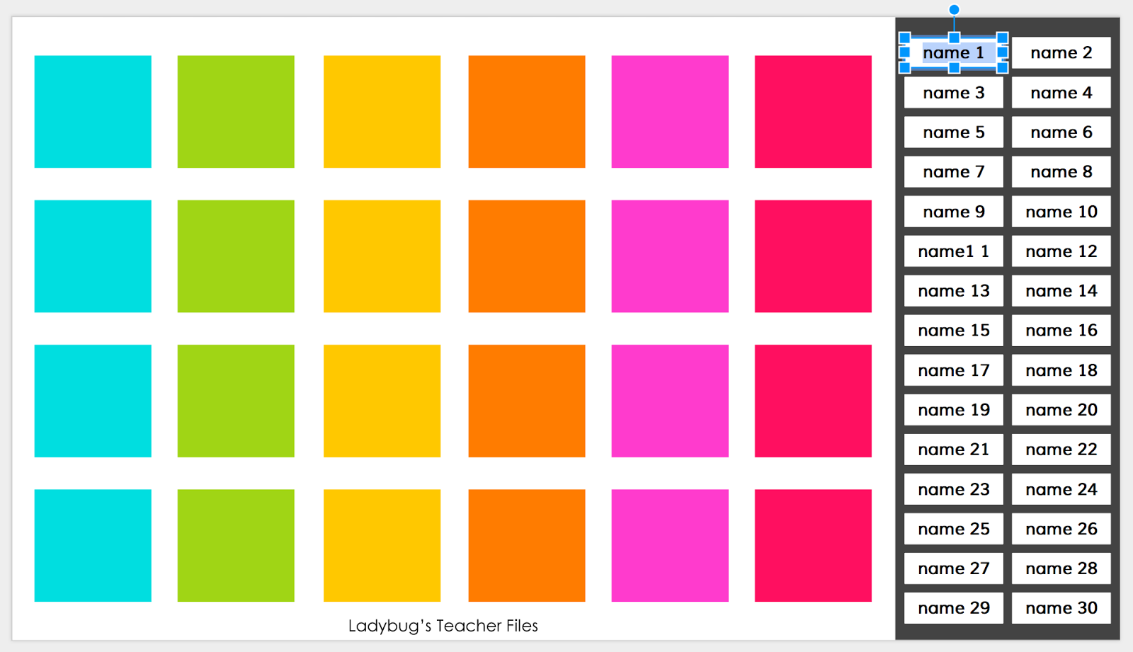 A Google Drive Seating Chart - Ladybug's Teacher Files
