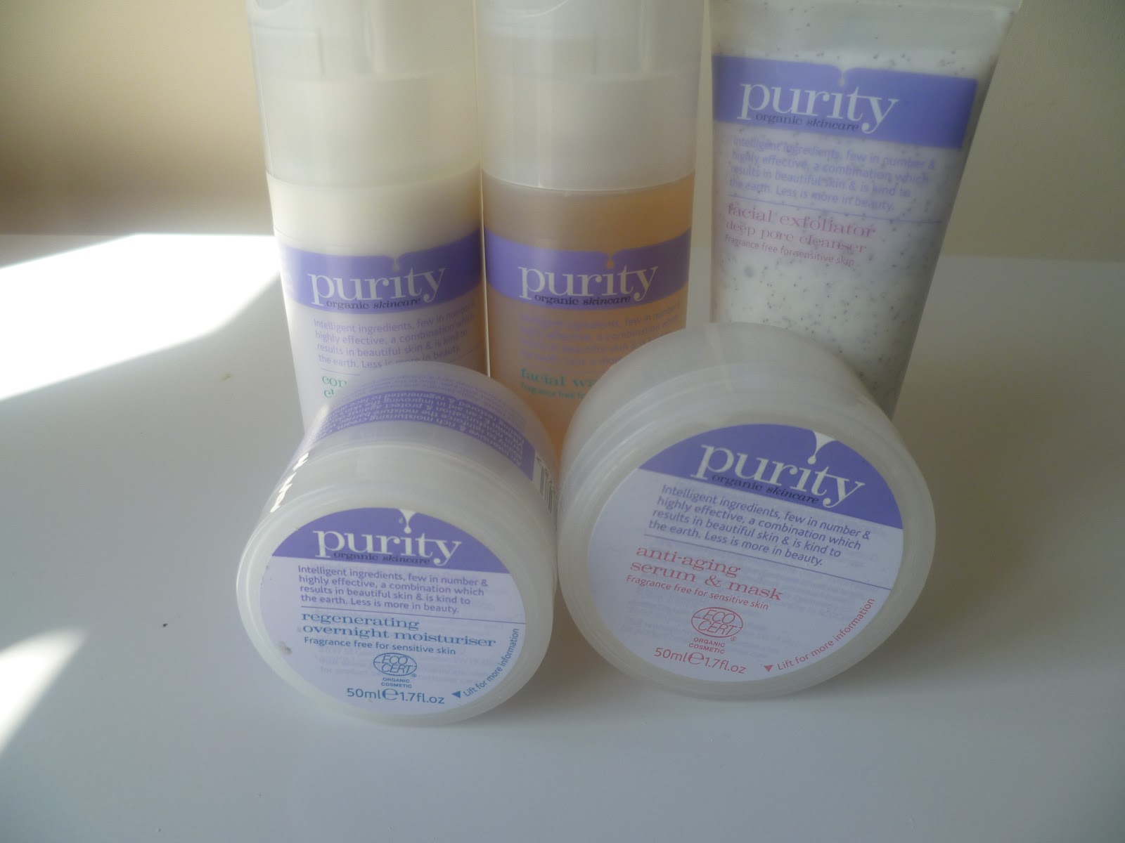 Purity Organic Skincare treats - A Review - Futures