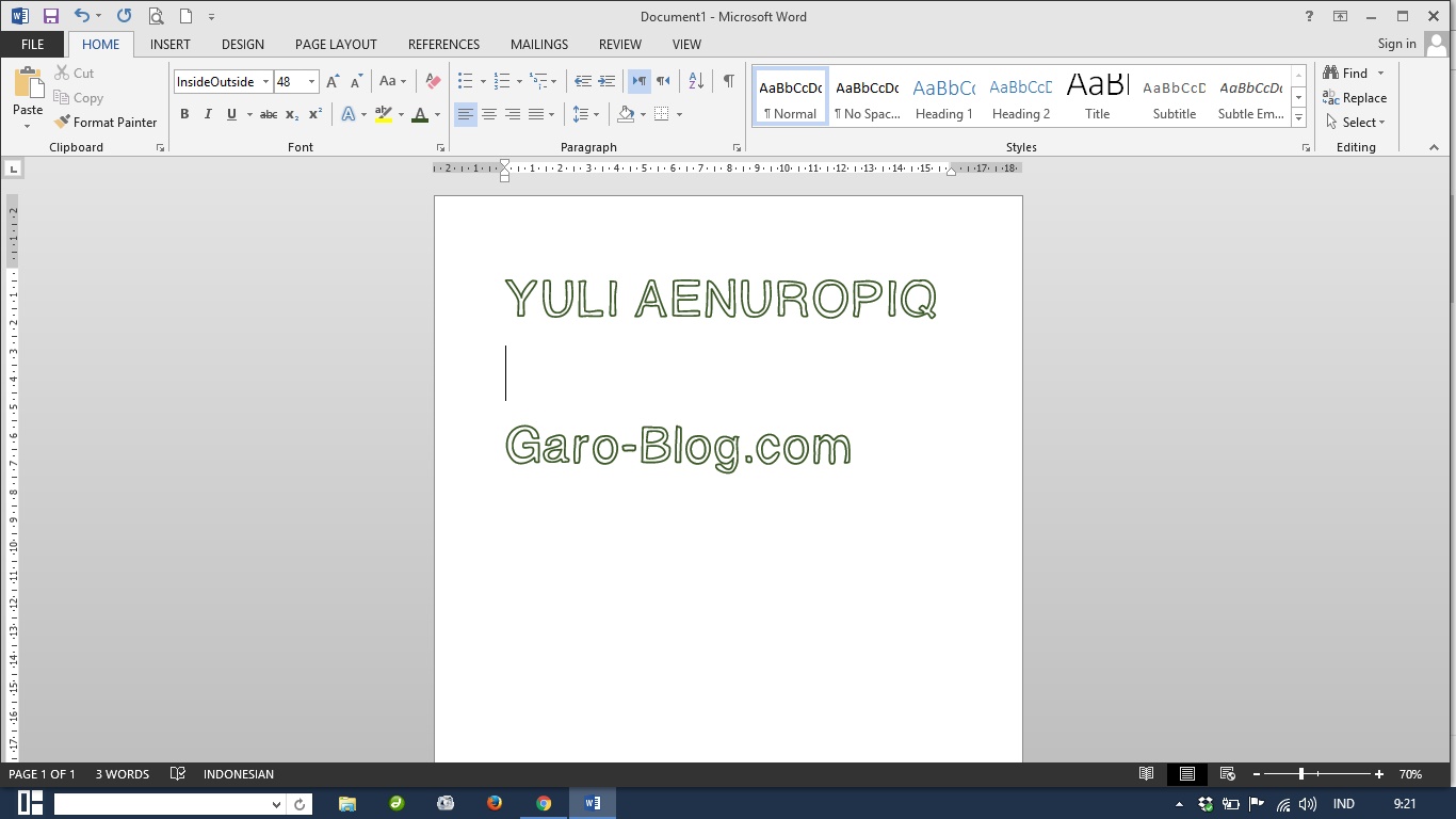 Cara Mudah Menyisipkan tanda Simbol di Microsoft Word 2013 - garo-Blog ...