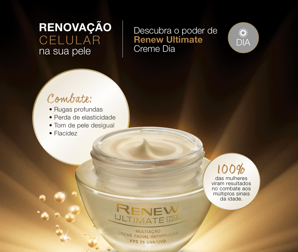 Avon apresenta Renew Ultimate Supreme Tratamento Cosmético Restaurador ...