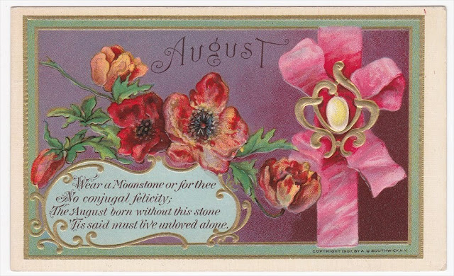 gold country girls: Celebrating August in Vintage Postcards
