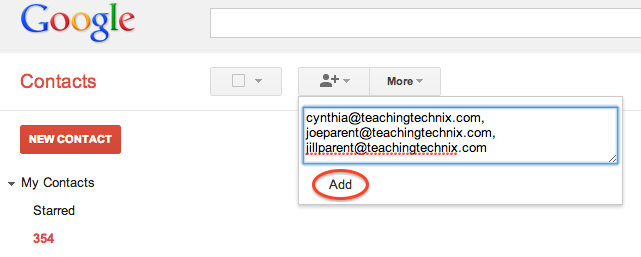 TeachingTechNix: Create a Group in Google Contacts