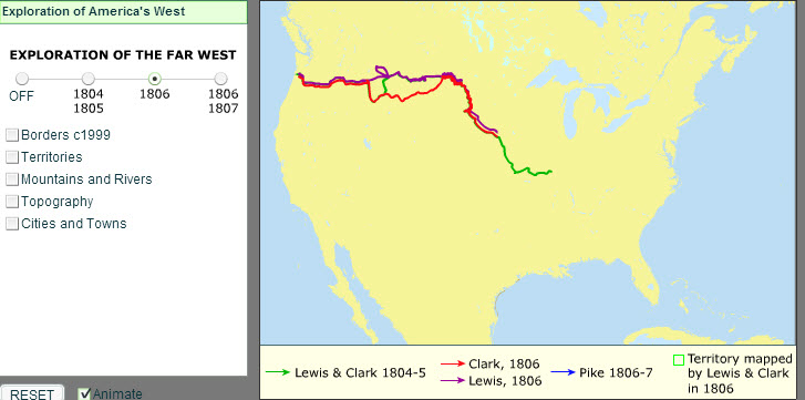 US History Teachers Blog: US History Interactive Maps