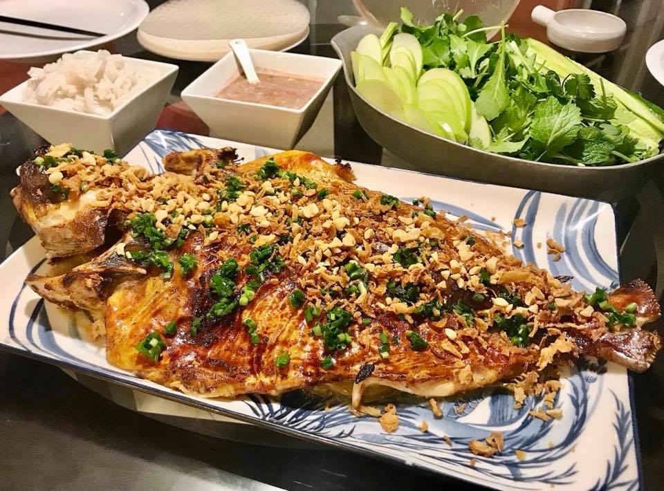 Baked Catfish (Cá Bông Lau Nướng Da Giòn)
