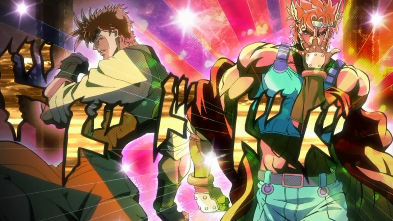 Joseph And Caesar Pose Monocromarts Jojos Bizarre Adventure Sinfonía De Una Larga Dinastía