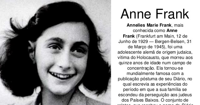 Leitura: O diário de Anne Frank - Amanda Meloni