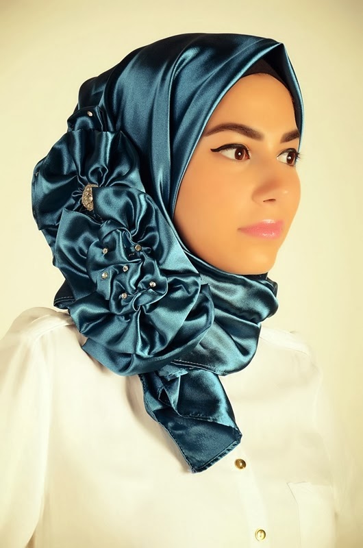 Turkish Fancy Hijab Styles & Designs 2014-2015 | notonlybeauty