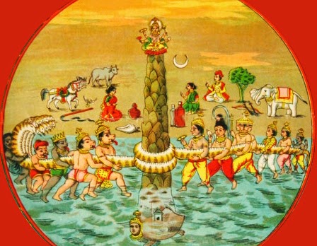 Churning of Ocean, to get gems