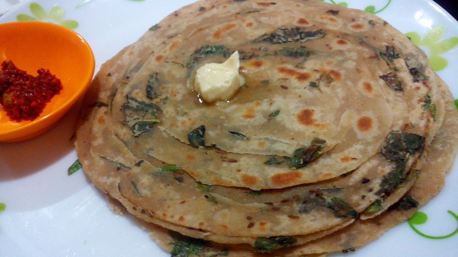 Pudina paratha recipe, Mint lachha paratha,restaurant style pudina ...