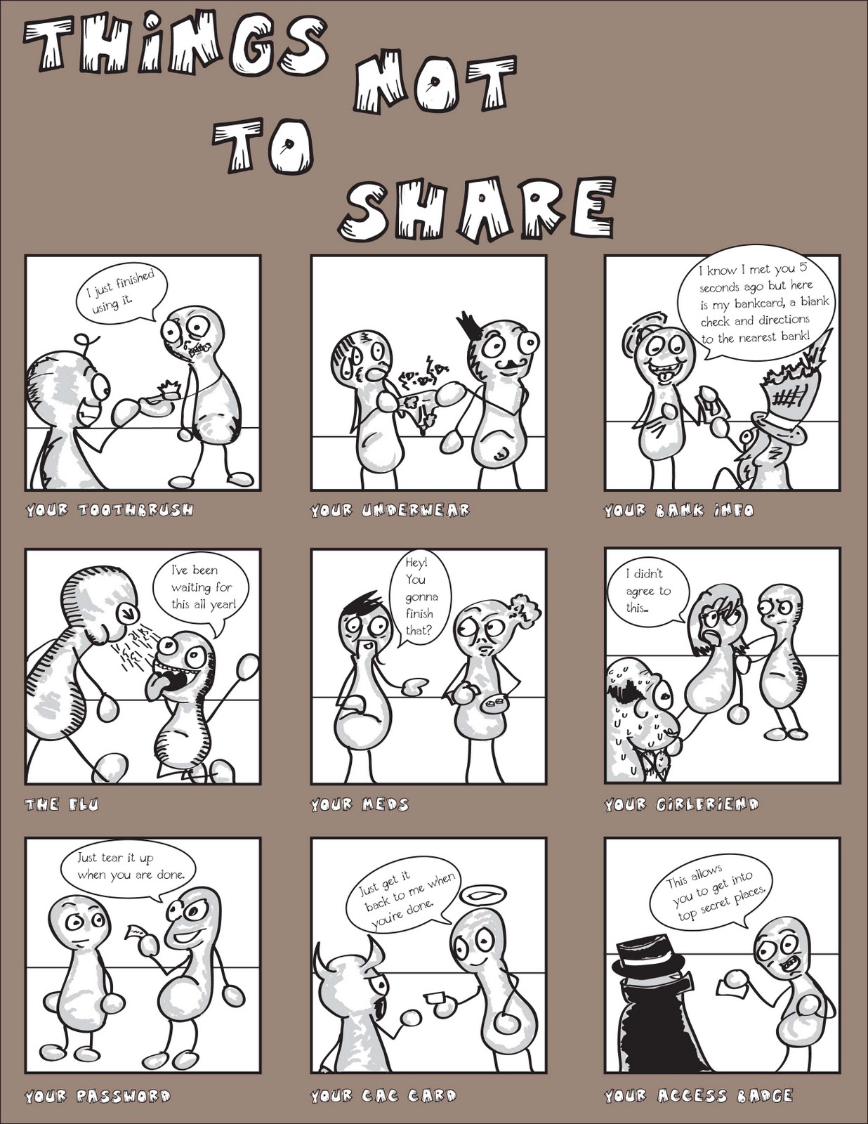 Lawrence Socialite: Things not to share