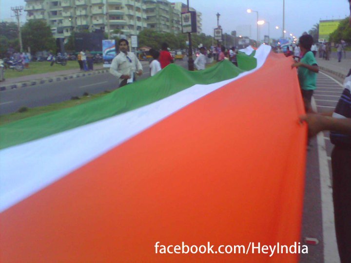longest flag in the world hosted in vizag