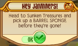 Animal Jam World Of Adventure: Lol lots of people for Barrel Sponge!