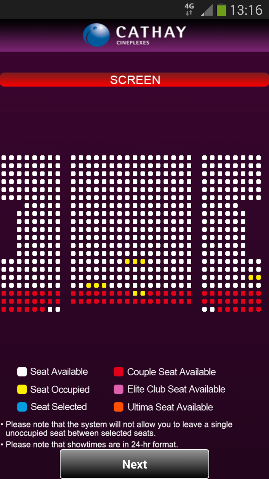 Cinema mobile apps for Shaw, Cathay and GV