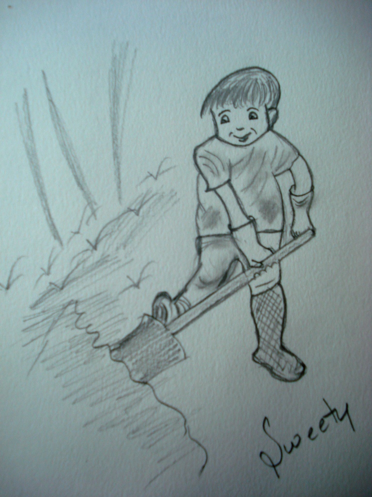 My Sketches: Love digging!