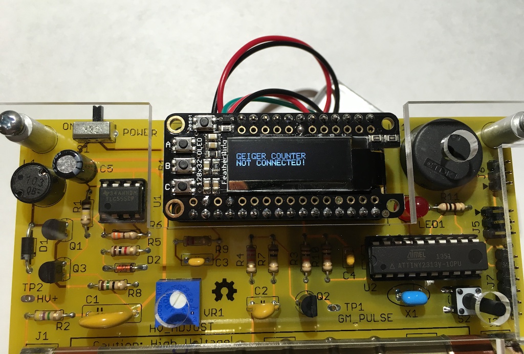 The Sync Channel Blog: Wi-Fi and OLED Upgrade for MightyOhm Geiger Counter