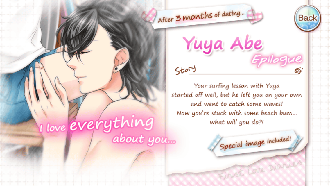 花眠り♡: First Love Diaries A Kiss on the Beach - Yuya Abe Epilogue