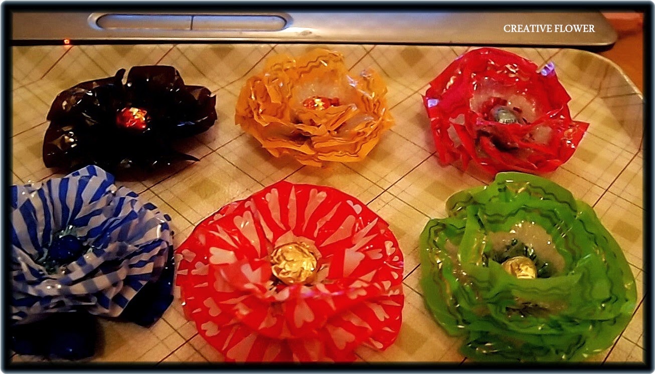 CREATE A HOBBY : Recycling Candy Wrappers( Lets Make Hair Flower Crown)