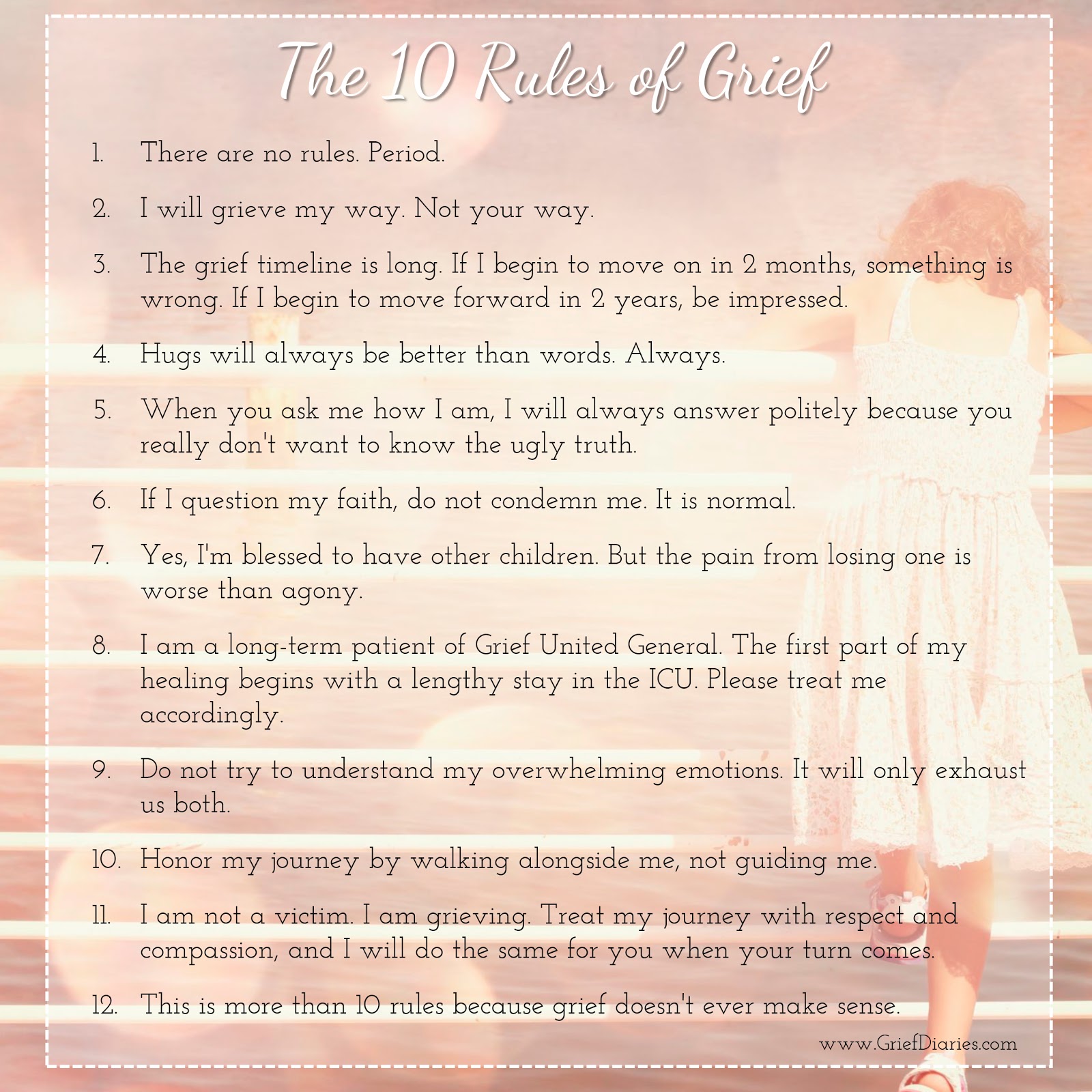Healing Hearts: My 10 Rules of Grief