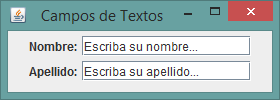 Una Taza de Java: Componentes Básicos: JTextField,JPasswordField y ...