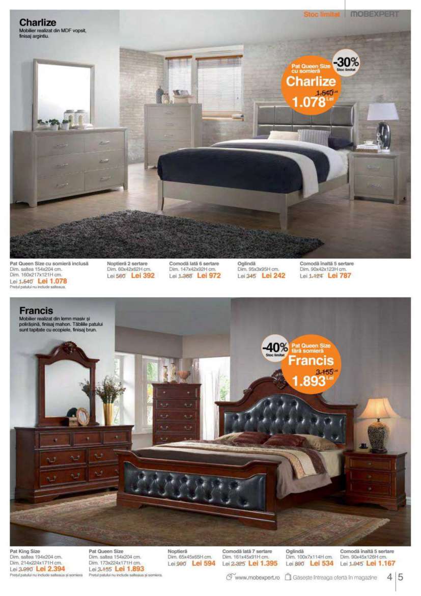 CATALOG MOBEXPERT Noiembrie 2018. Borosura cu Oferte si reduceri Mobexpert.