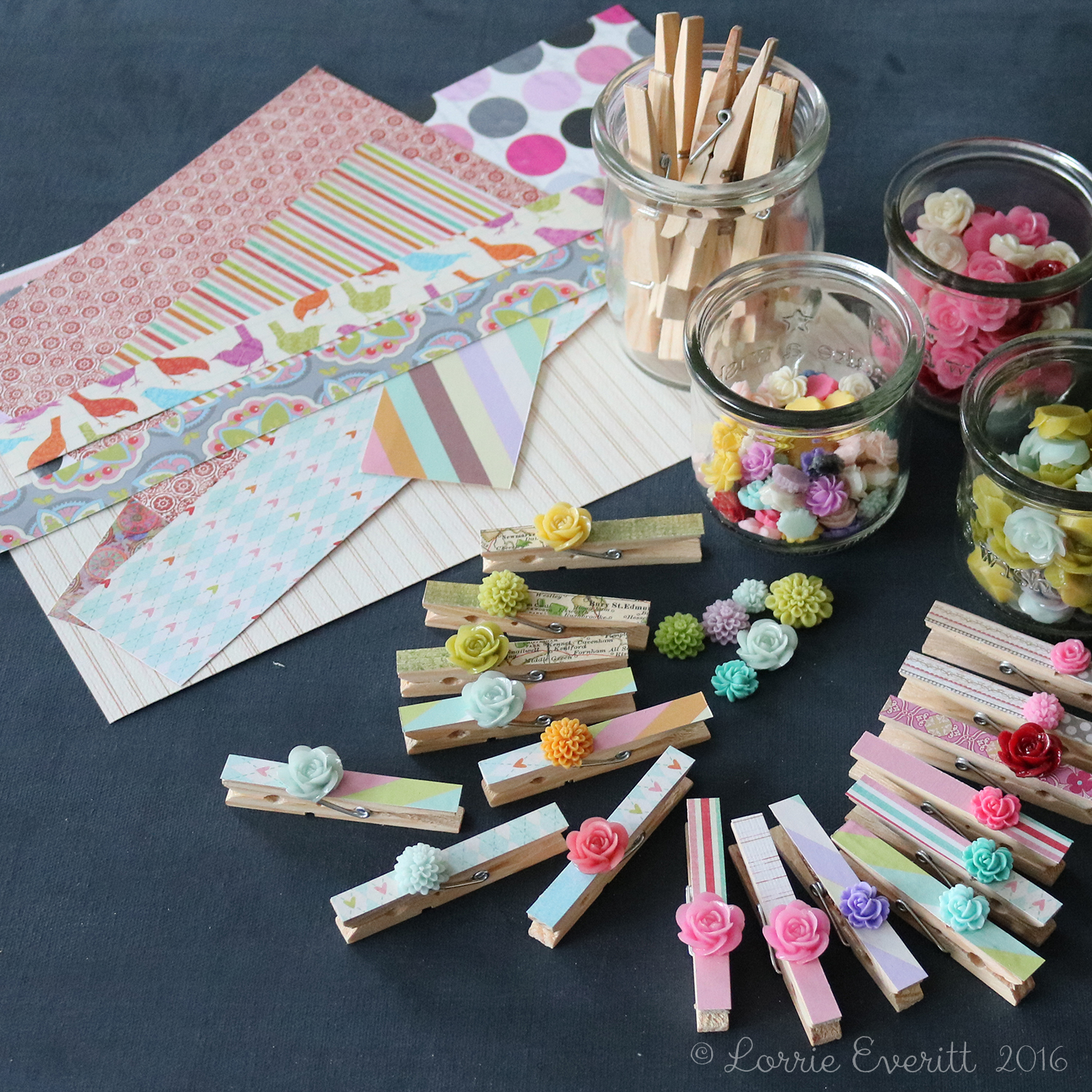 Lorrie Everitt Studio: Use up your craft stash inspiration - part one.