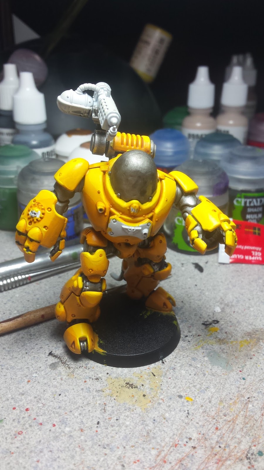 Brush Wizard: AdMech - Kastelan Robots Progress