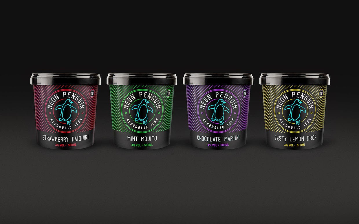 Packed Design - Referências de Design de Embalagens: Neon Penguin ...
