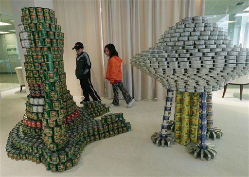 The crazy stuff: Amazing artwork made of food cans